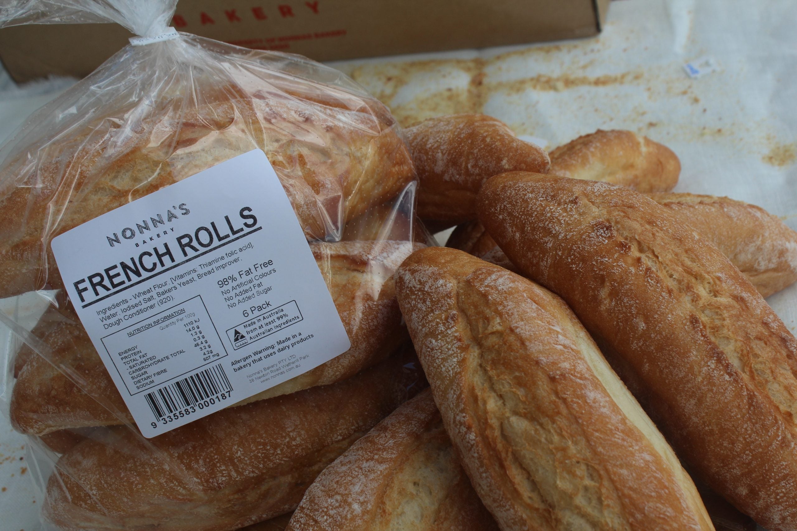 Add-on Nonna's French Rolls 6 Pack – Bec's Fruit & Veg